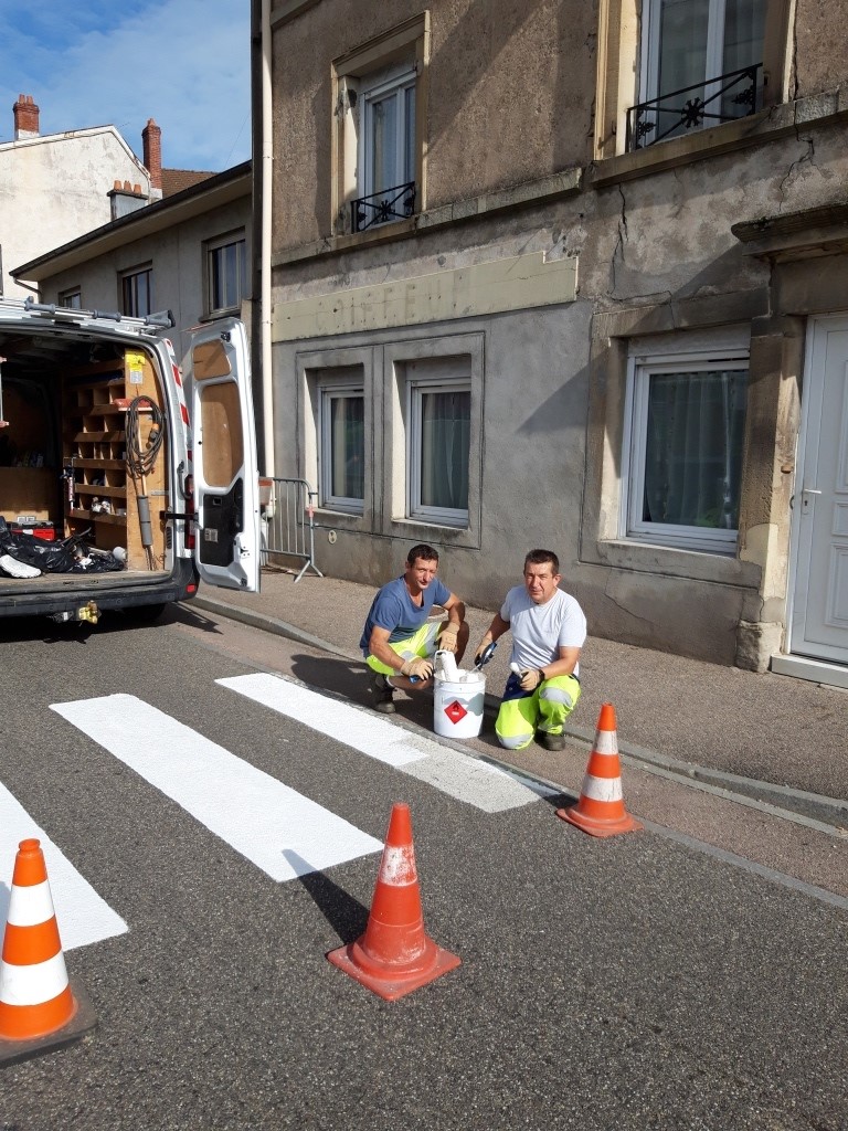 Un coup de jeune pour le marquage routier